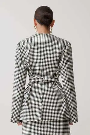 Meshki Darcie Drop Shoulder Suiting Blazer - Multi