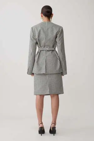 Meshki Amelie Tweed Midi Skirt