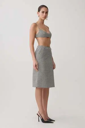 Meshki Amelie Tweed Midi Skirt