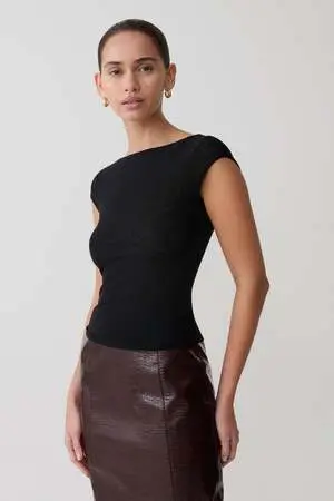 Meshki Romana Short Sleeve Mesh Top