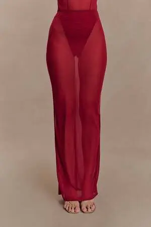 Meshki Aoife Mesh Maxi Skirt