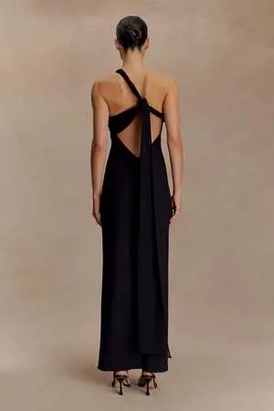 Meshki Philippa Knotted Crepe Maxi Dress
