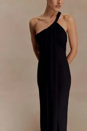 Meshki Philippa Knotted Crepe Maxi Dress