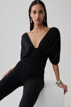 Meshki Aerin Gathered Bodice Top