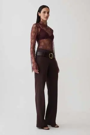 Meshki Brooke Straight Leg Suiting Pant