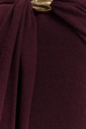 Meshki Bowie Low Rise Knit Maxi Skirt