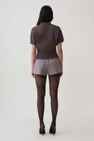 Meshki Shirin Knit Top With Shoulder Pads