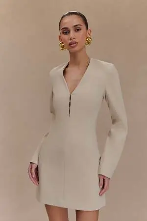 Meshki Arora Suiting Blazer Dress With Pleating
