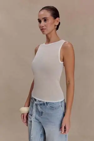 Meshki Dollie Sheer Knit Tank Top