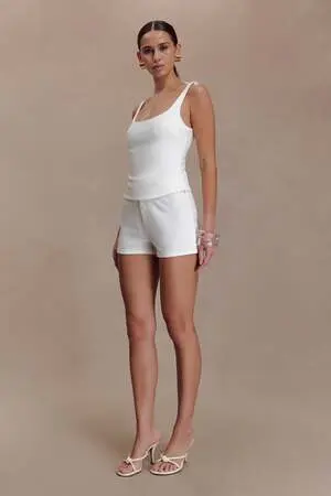 Meshki Blanca Stretch Crepe Shorts