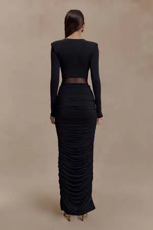 Meshki Louanne Slinky Long Sleeve Maxi Dress