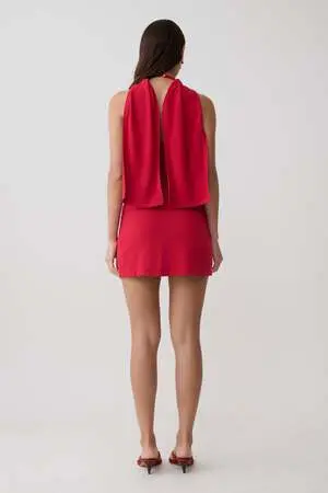 Meshki Misty Mid Rise Knit Mini Skirt