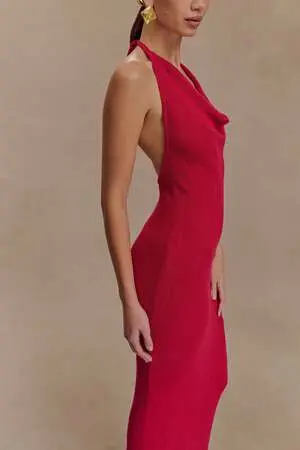 Meshki Ayella Cowl Knit Maxi Dress