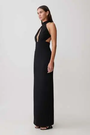 Meshki Elan Stretch Crepe Maxi Dress