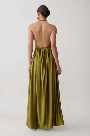Meshki Cypress Halter Maxi Dress