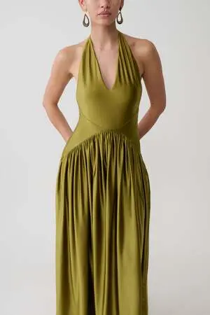 Meshki Cypress Halter Maxi Dress