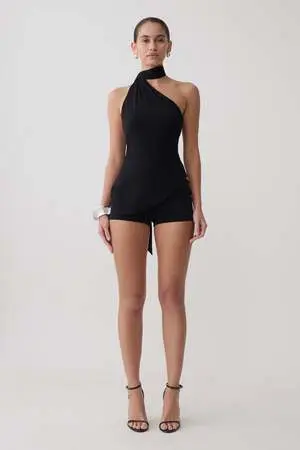 Meshki Jemma One Shoulder Tie Top