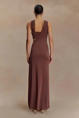 Meshki Lottie Slinky Maxi Dress With Split