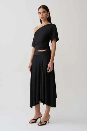 Meshki Luu Slinky Midi Skirt