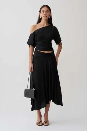 Meshki Luu Slinky Midi Skirt