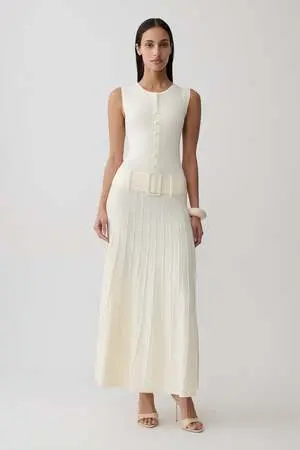 Meshki Rebena Pleated Midi Dress