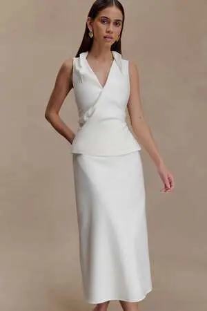 Meshki Yanina Cotton Halter Midi Dress
