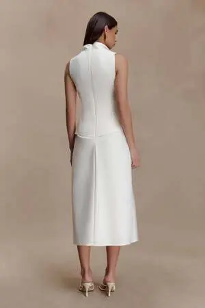 Meshki Yanina Cotton Halter Midi Dress