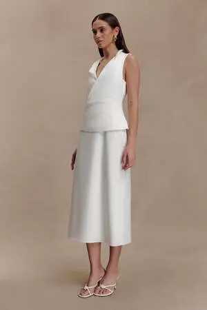 Meshki Yanina Cotton Halter Midi Dress
