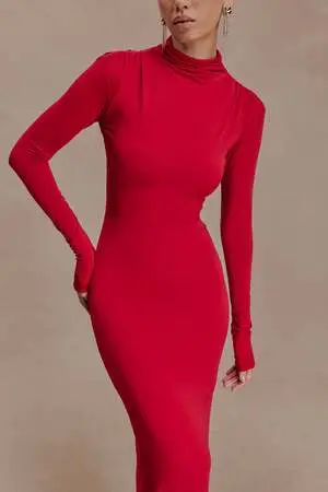 Meshki Kiyah Slinky Cut Out Maxi Dress