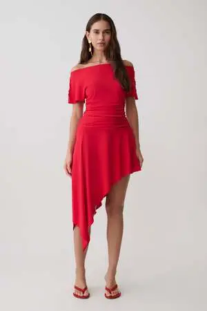 Meshki Talise Modal Flounce Short Sleeve Top