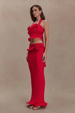 Meshki Samira Knit Wired Maxi Skirt