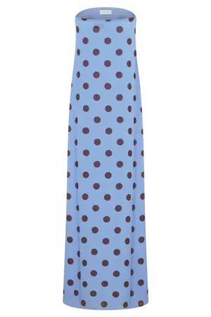 Meshki Amaya Strapless Chiffon Maxi Dress