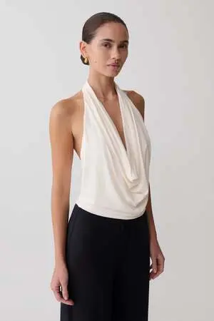 Meshki Huyen Cowl Front Modal Top