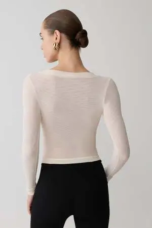 Meshki Lumi Long Sleeve Mesh Top