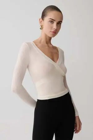 Meshki Lumi Long Sleeve Mesh Top