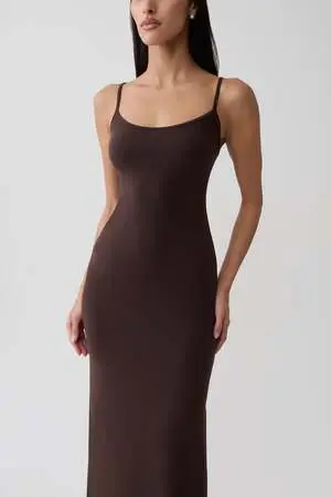 Meshki Erve Peached Jersey Maxi Dress