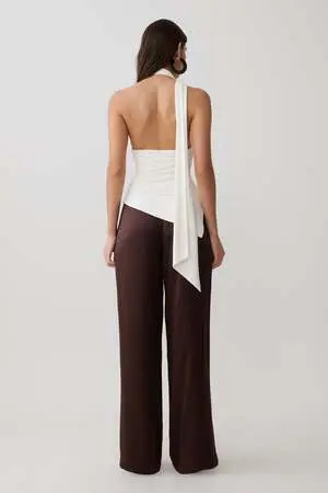 Meshki Jemma One Shoulder Tie Top