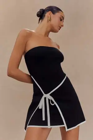 Meshki Rian Strapless Knit Mini Dress