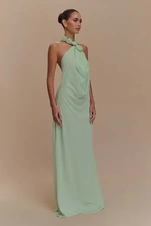 Meshki Rosalia Cowl Neck Maxi Dress