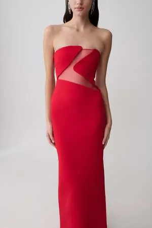 Meshki Lianne Strapless Maxi Dress