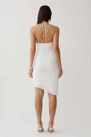Meshki Yuna Draped Hardware Midi Dress