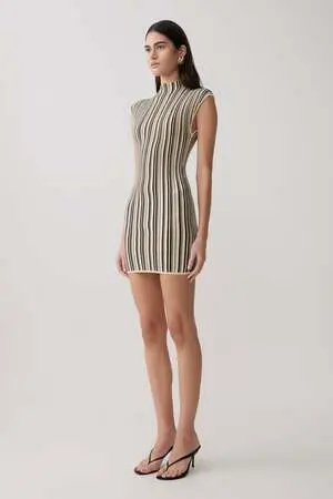 Meshki Meggie Striped Sleeveless Mini Dress