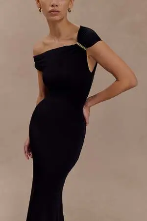 Meshki Kinsley Slinky Maxi Dress With Hardware
