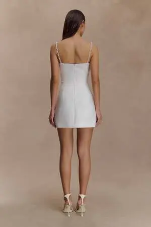 Meshki Kingsley Beaded Neckline Mini Dress