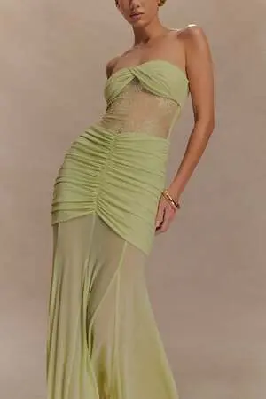 Meshki Khadijah Lace And Mesh Maxi Dress