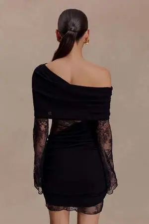Meshki Luxie Lace Knit Mini Dress
