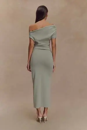 Meshki Kendra Scuba Jersey Midi Dress With Hardware