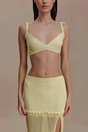 Meshki Coleene Pointelle Knit Top