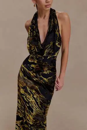 Meshki Talila Cowl Front Maxi Dress