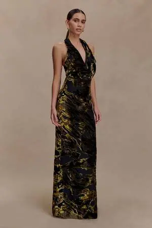 Meshki Talila Cowl Front Maxi Dress